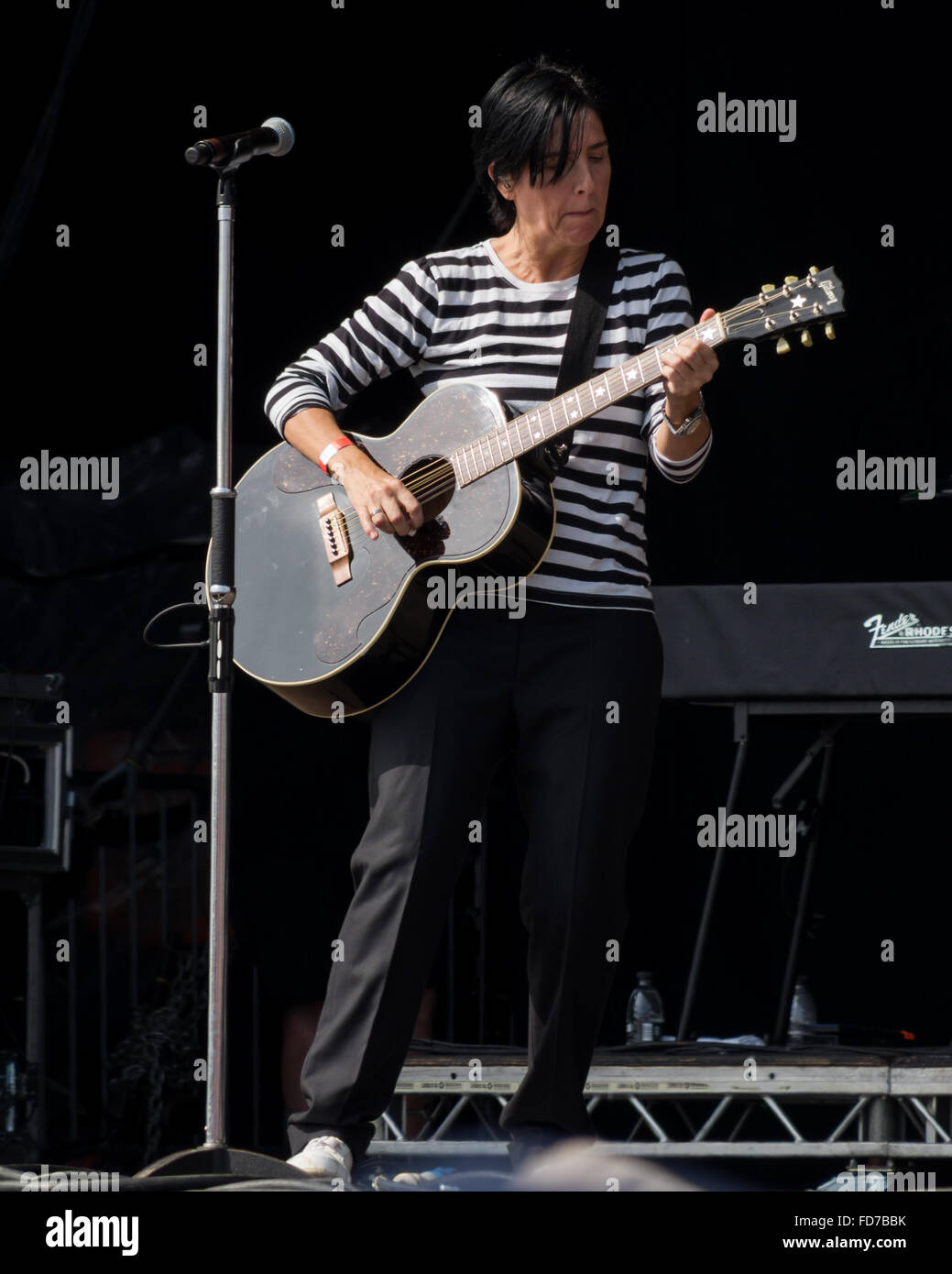 Sharleen Spiteri, lead singer of the rock band Texas, performs on stage ...