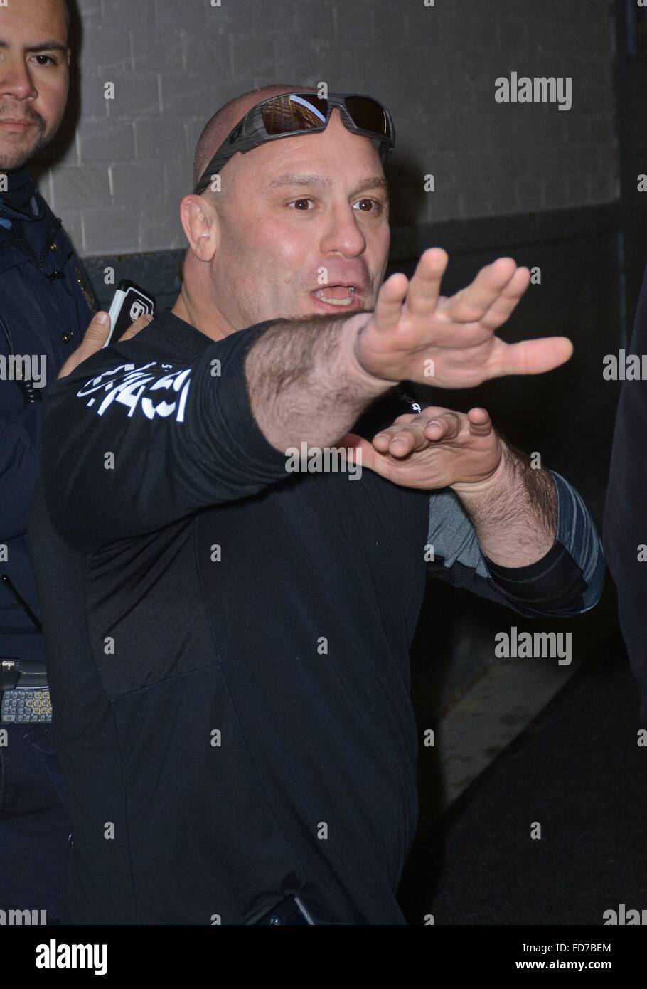 New York, NY, USA. 28th Jan, 2016. Matt Serra out and about for ...