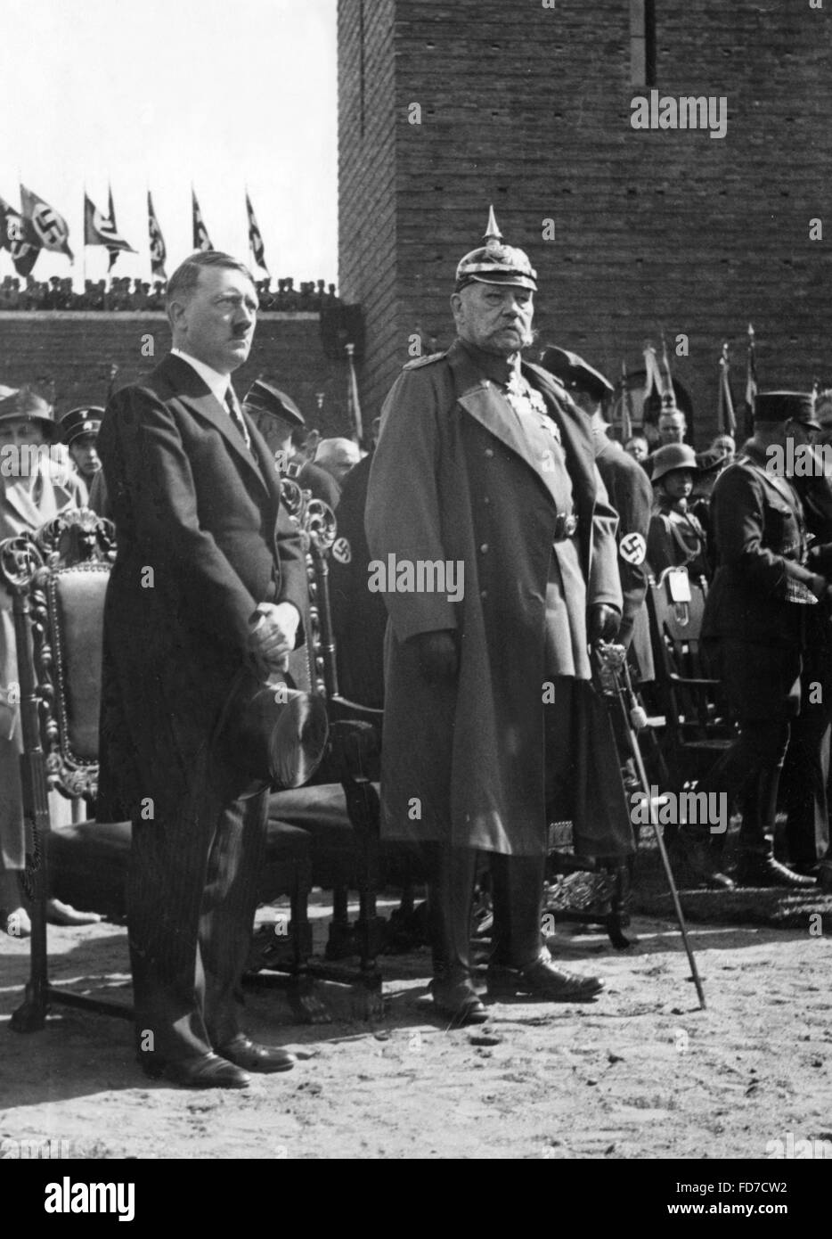 dedication of the Tannenberg-memorial 8/1933, with Paul von Stock Photo ...