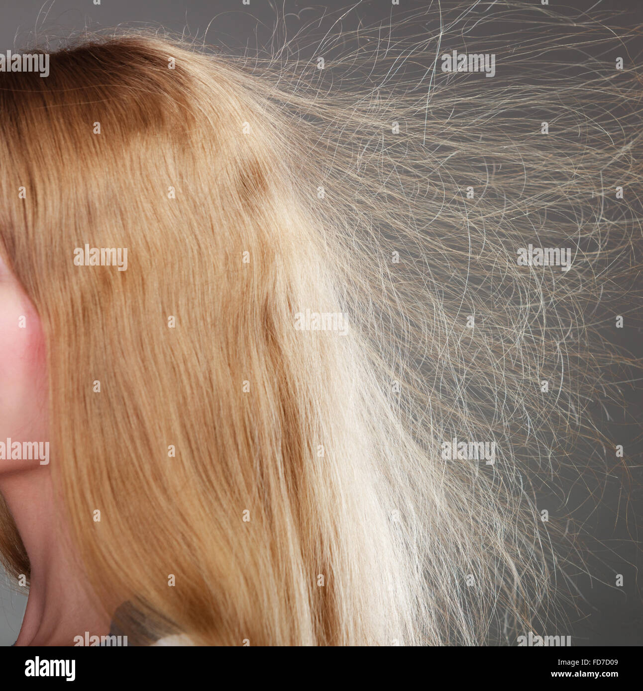 Static hair girl hi-res stock photography and images - Alamy