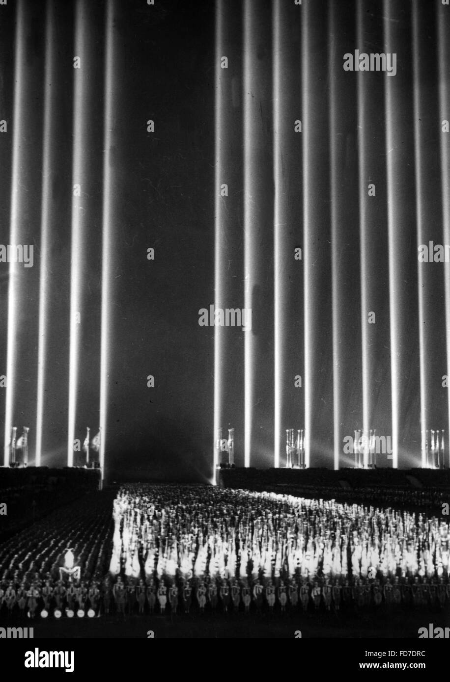 Cathedral of Light at the Nuremberg Rally, 1937 Stock Photo - Alamy