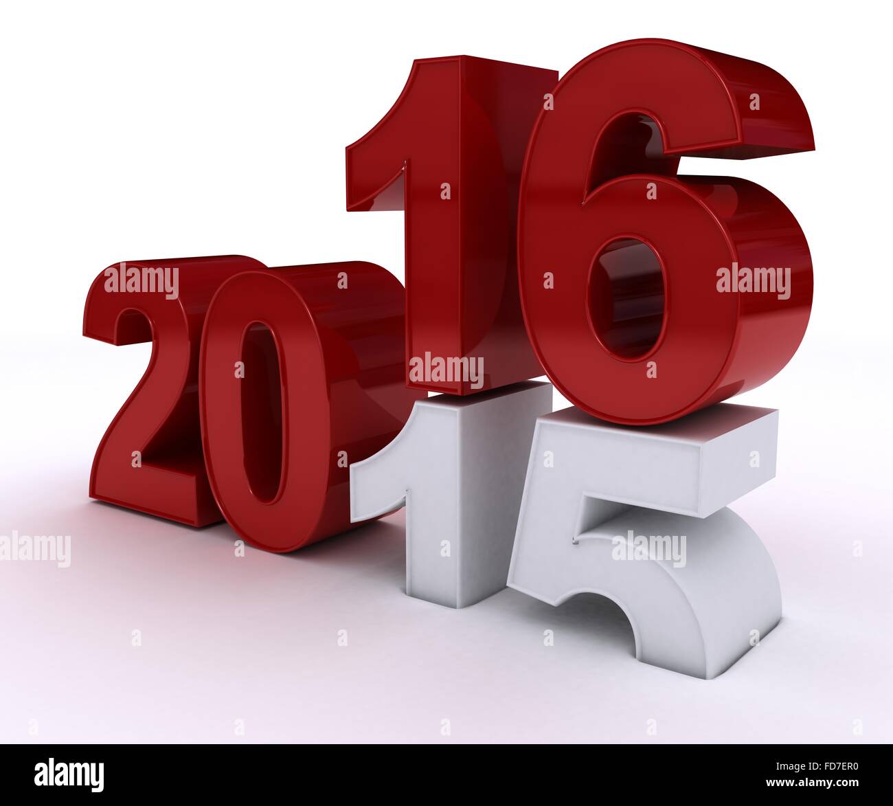 3d render of calendar year Stock Photo - Alamy