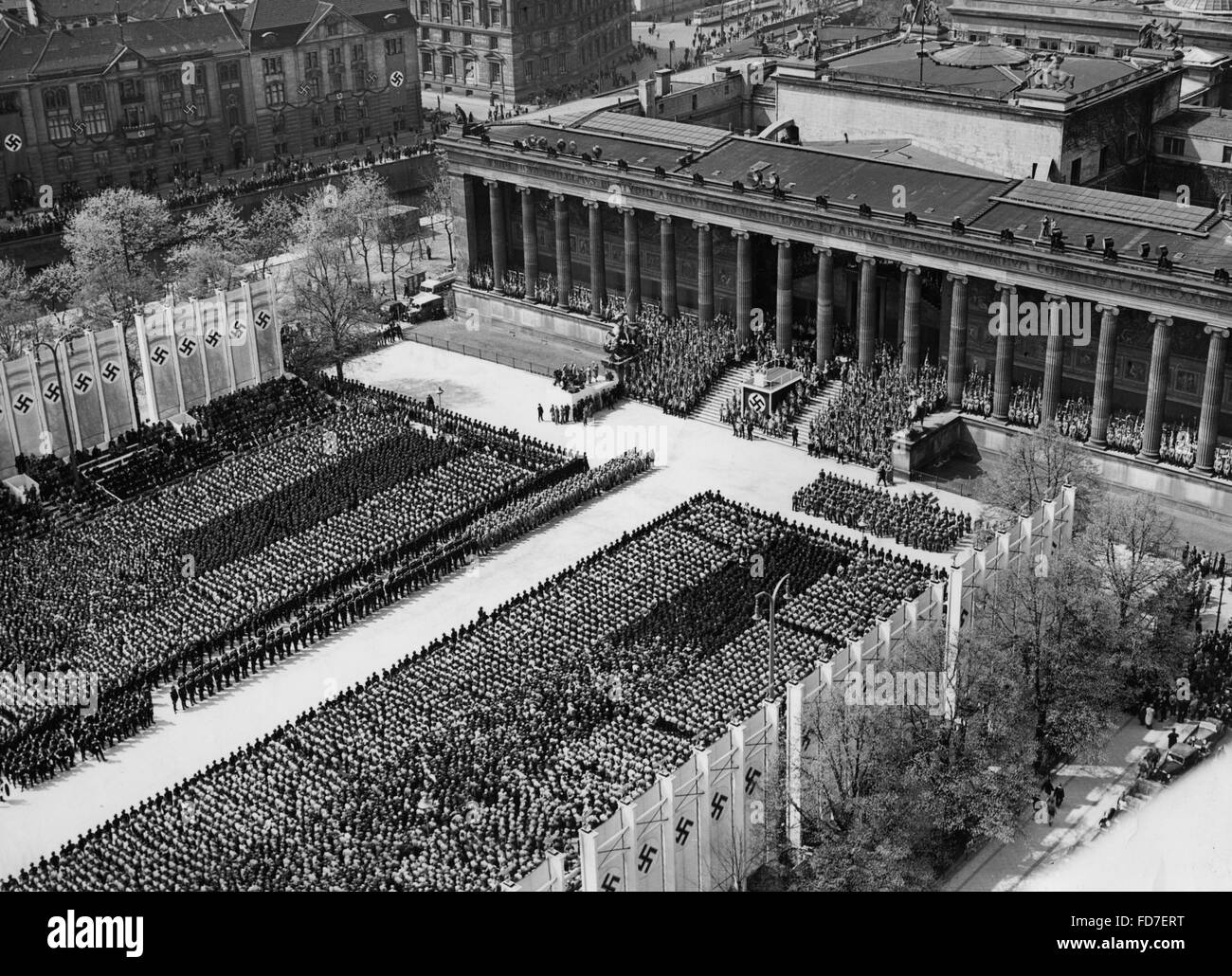 May Day rally in the Lustgarten in Berlin, 1936 Stock Photo - Alamy