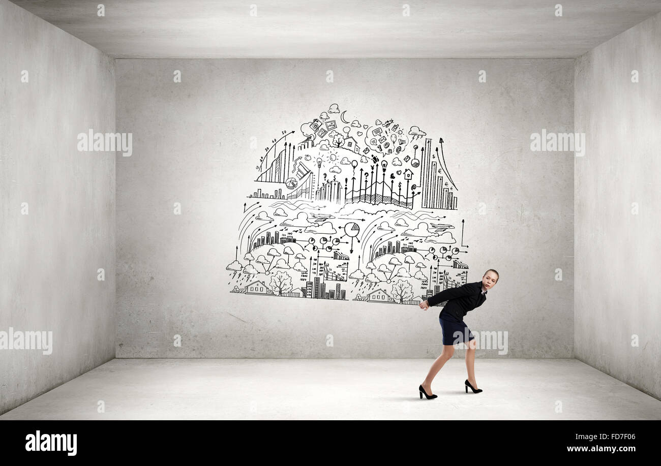 Young businesswoman carrying out ideas of business plan Stock Photo - Alamy