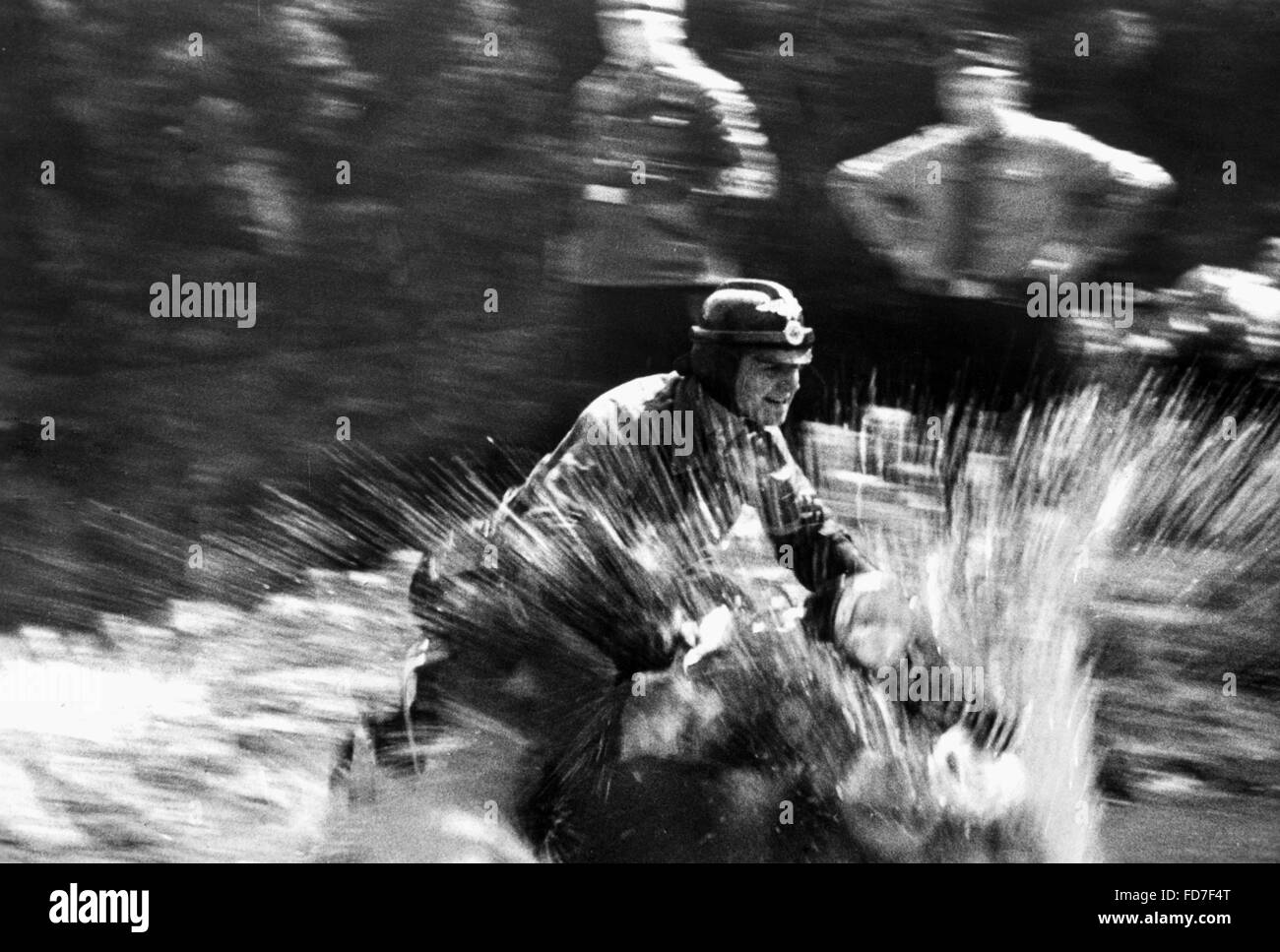 Motor-HJ (Motorized Hitler Youth) when off-road racing, 1938 Stock ...