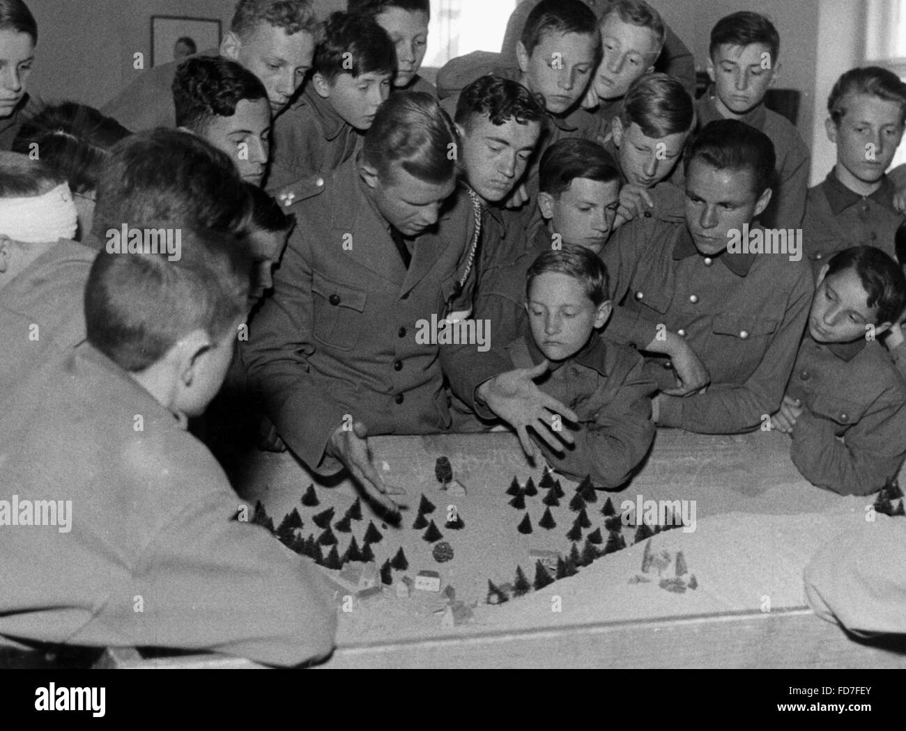 Hitler Youth members in a military training camp, 1930s Stock Photo - Alamy