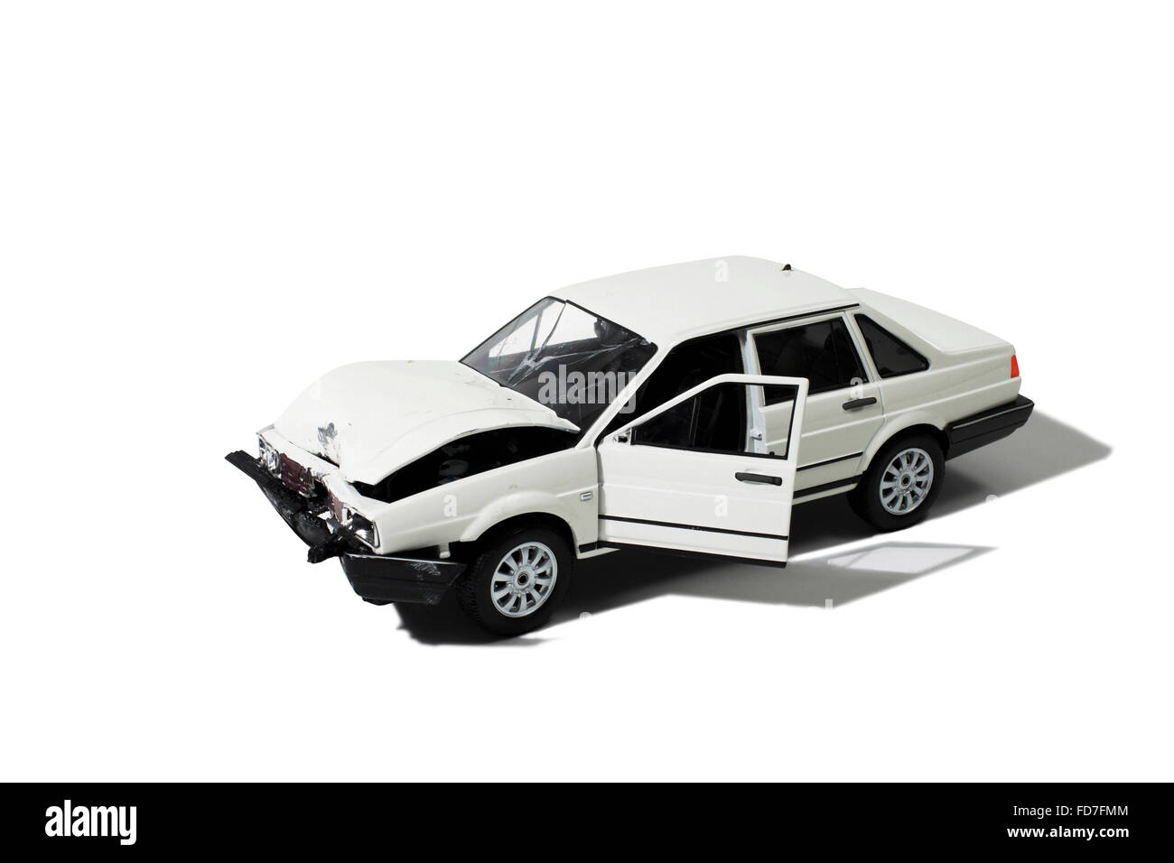 Car crash abandoned wreckage Cut Out Stock Images & Pictures - Alamy