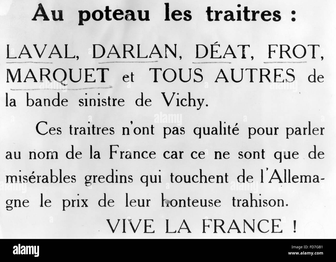 French resistance hi-res stock photography and images - Alamy