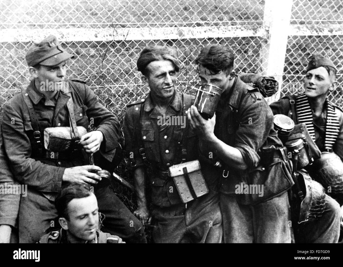 Wehrmacht soldiers on the way to the front, 1944 Stock Photo - Alamy