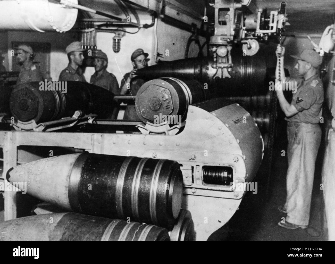 German fortress artillery in Normandy, 1944 Stock Photo - Alamy