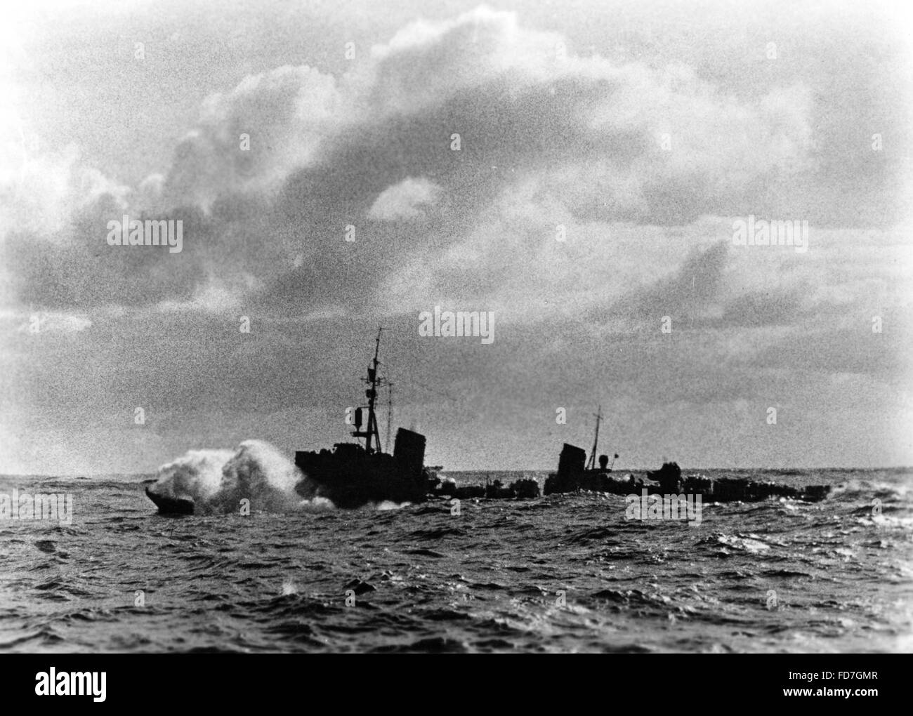 German torpedo boat in the English Channel, 1944 Stock Photo - Alamy