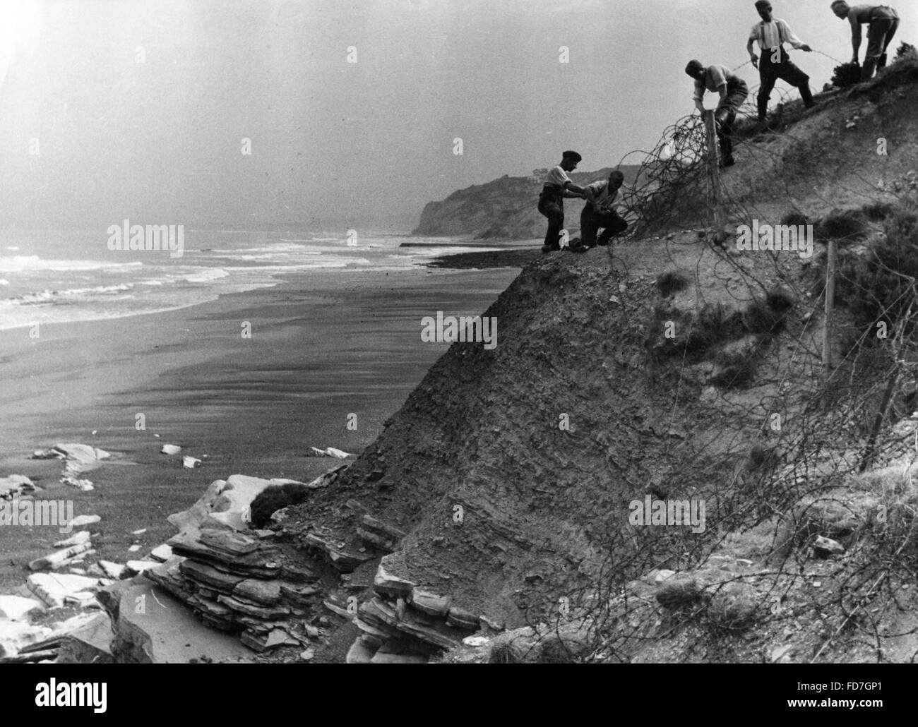 German coastal fortification on the Atlantic Wall Stock Photo - Alamy