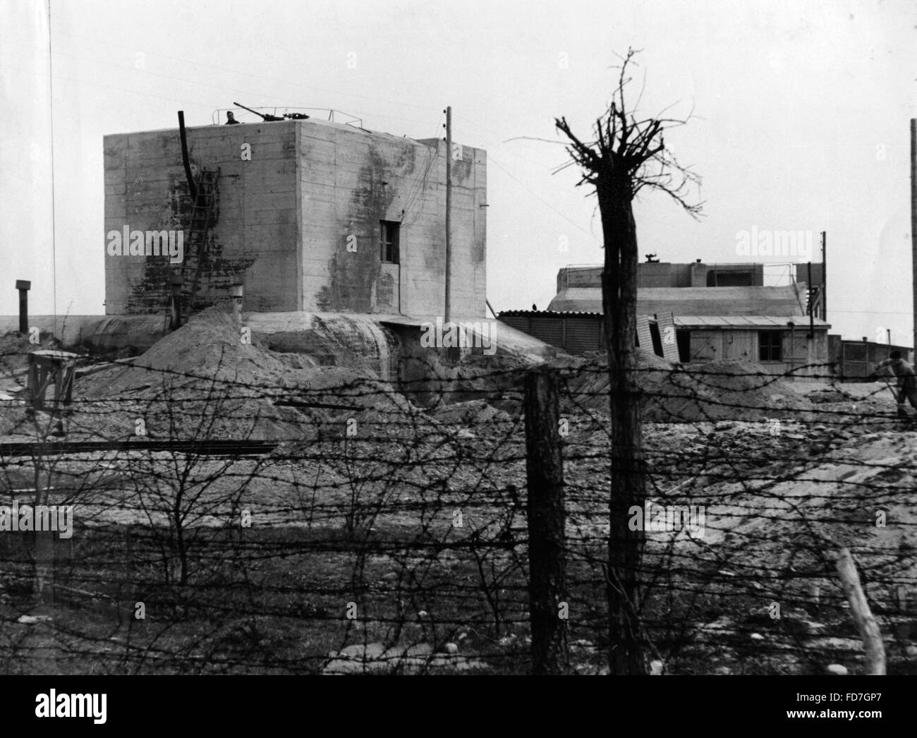German coastal fortification on the Atlantic Wall Stock Photo - Alamy