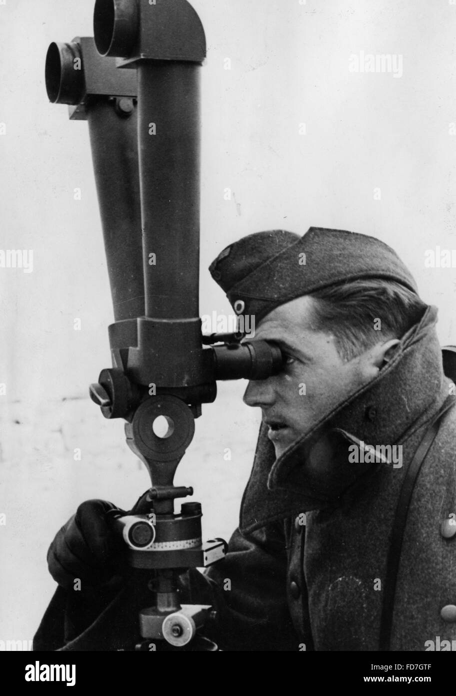 Observation post on the Atlantic Wall Stock Photo - Alamy