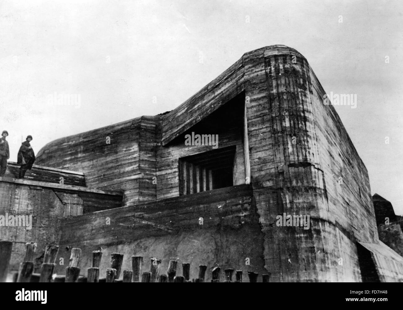 German coastal fortifications on the Atlantic Wall, 1943 Stock Photo ...