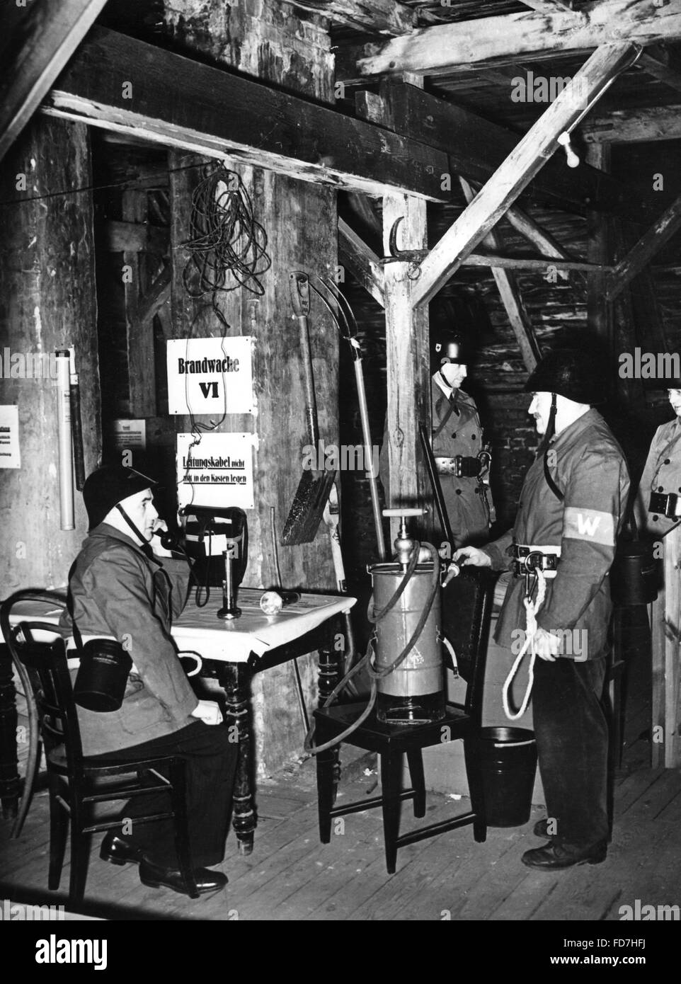 Factory air raid protection in Berlin, 1942 Stock Photo - Alamy