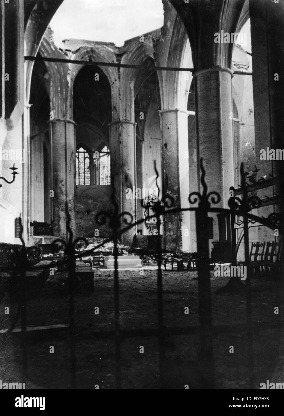 Bomb damage to the Luebeck Cathedral, 1942 Stock Photo - Alamy
