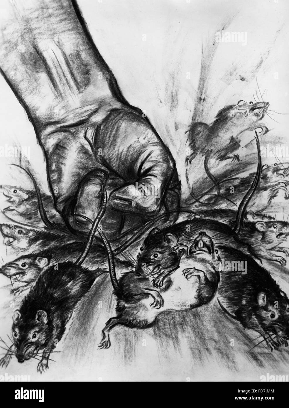 Press drawing Black and White Stock Photos & Images - Alamy