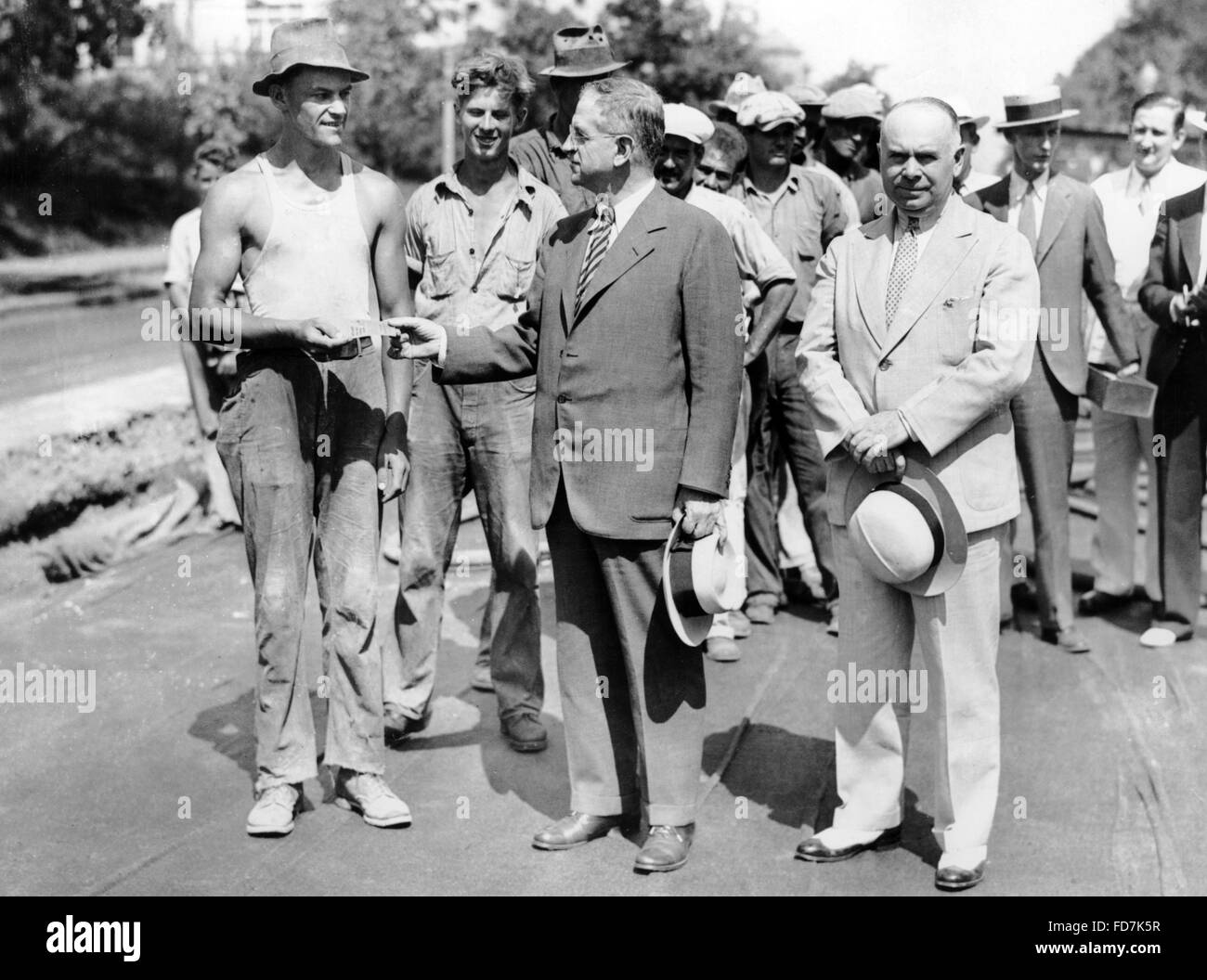 Public Works Program in Washington D.C., 1933 Stock Photo - Alamy