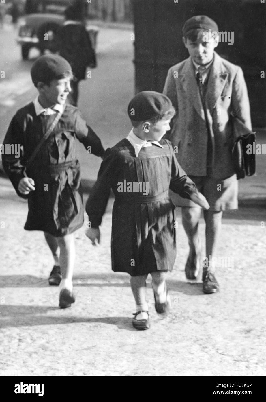 School children in France, 1935 Stock Photo - Alamy
