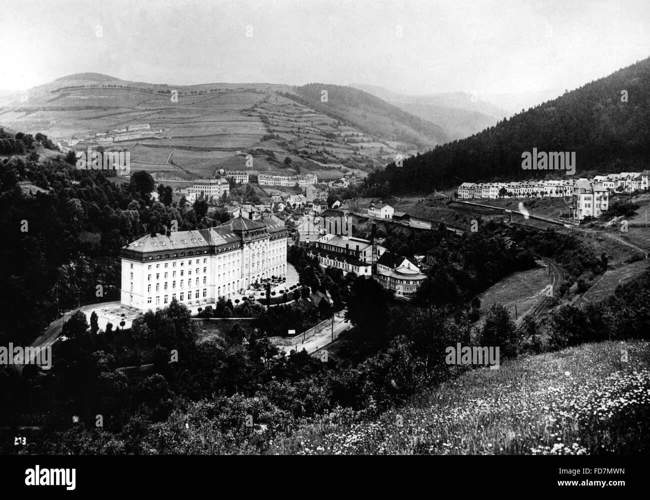 The Radium-Palace-Hotel in Joachimsthal Stock Photo - Alamy