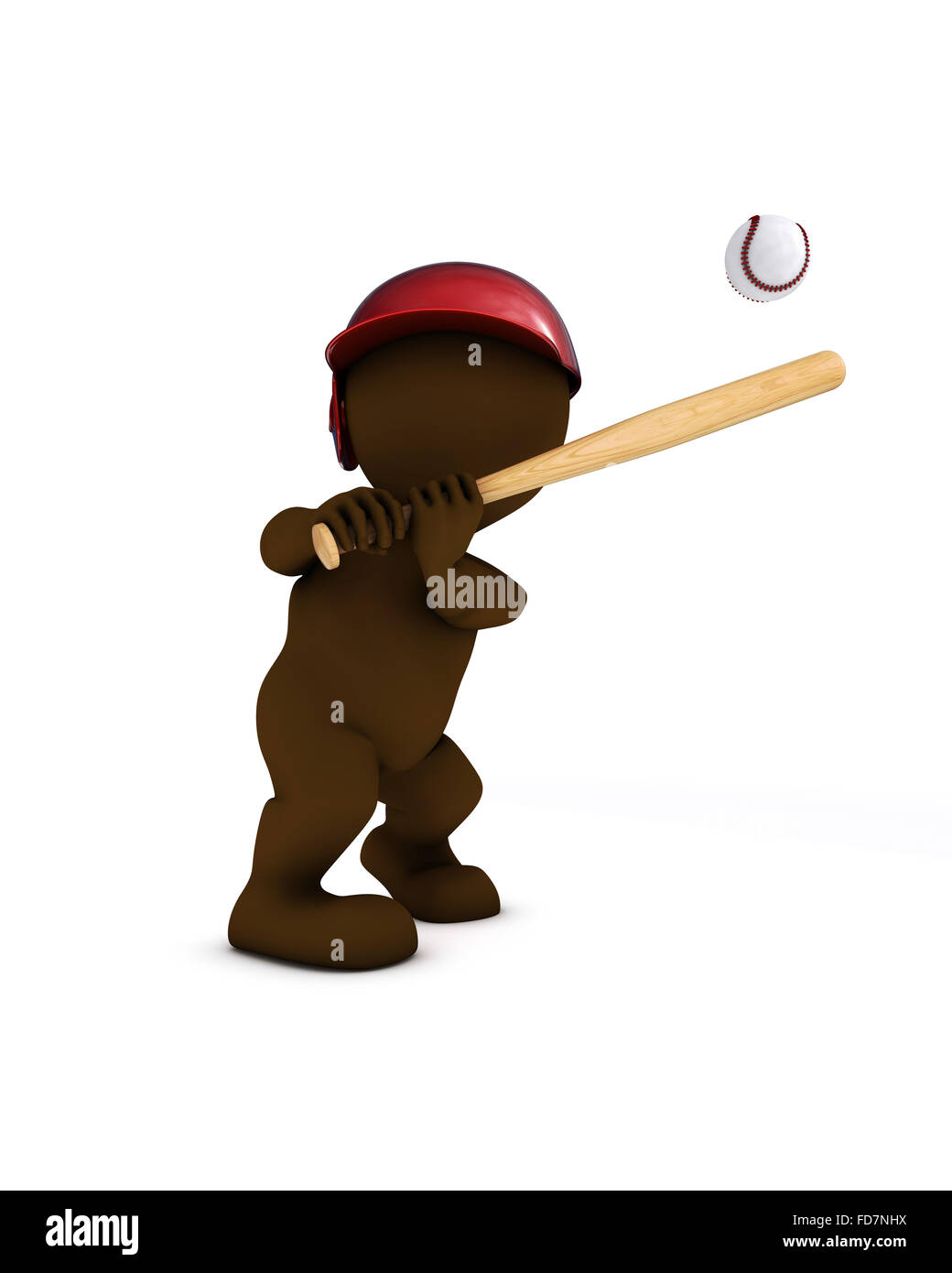 3d render of morph man playing baseball Stock Photo - Alamy
