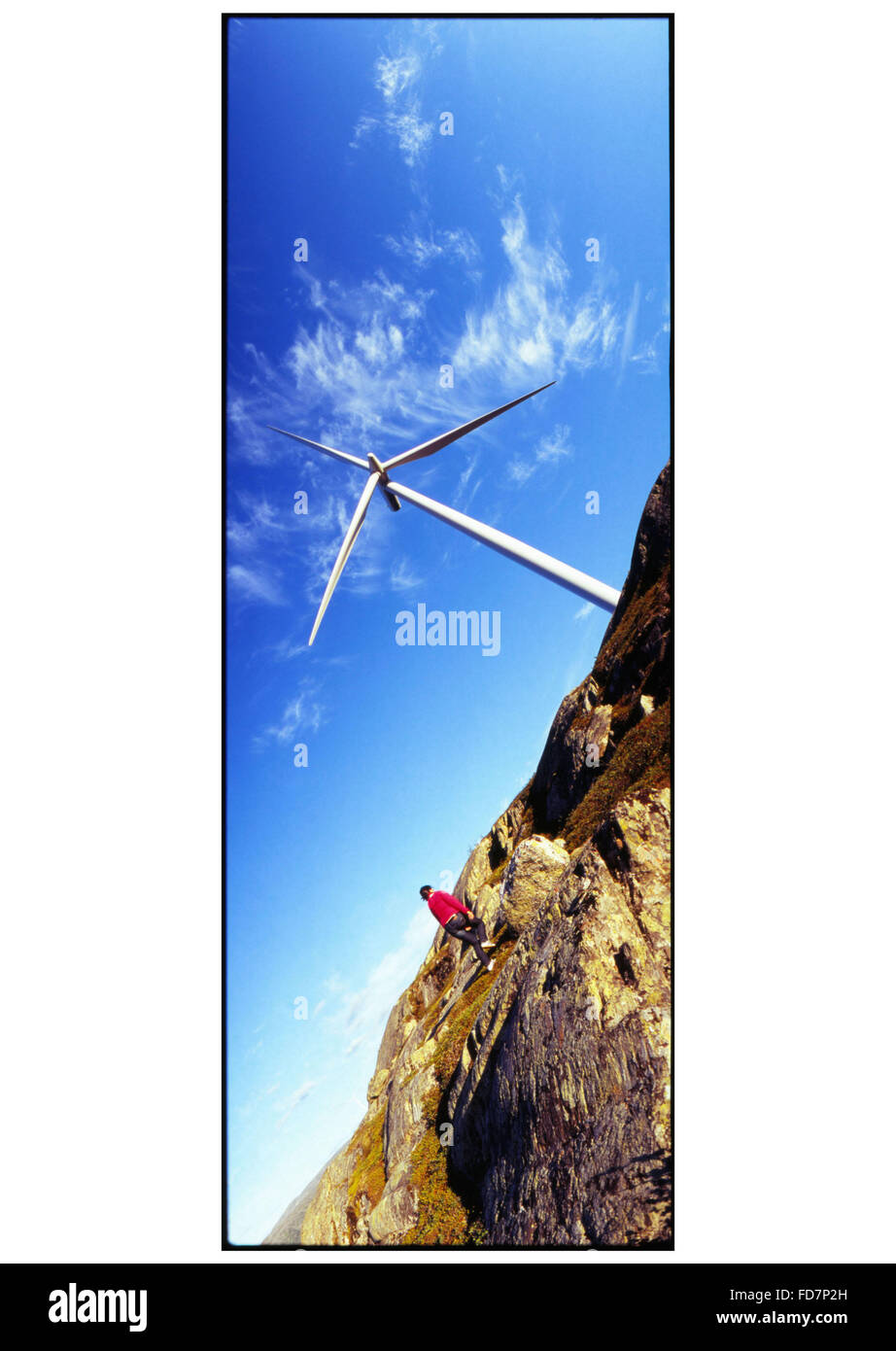 Climbing wind turbine hi-res stock photography and images - Alamy
