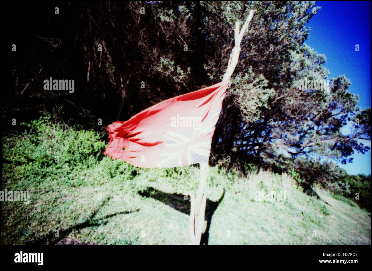 Flag on field hi-res stock photography and images - Alamy