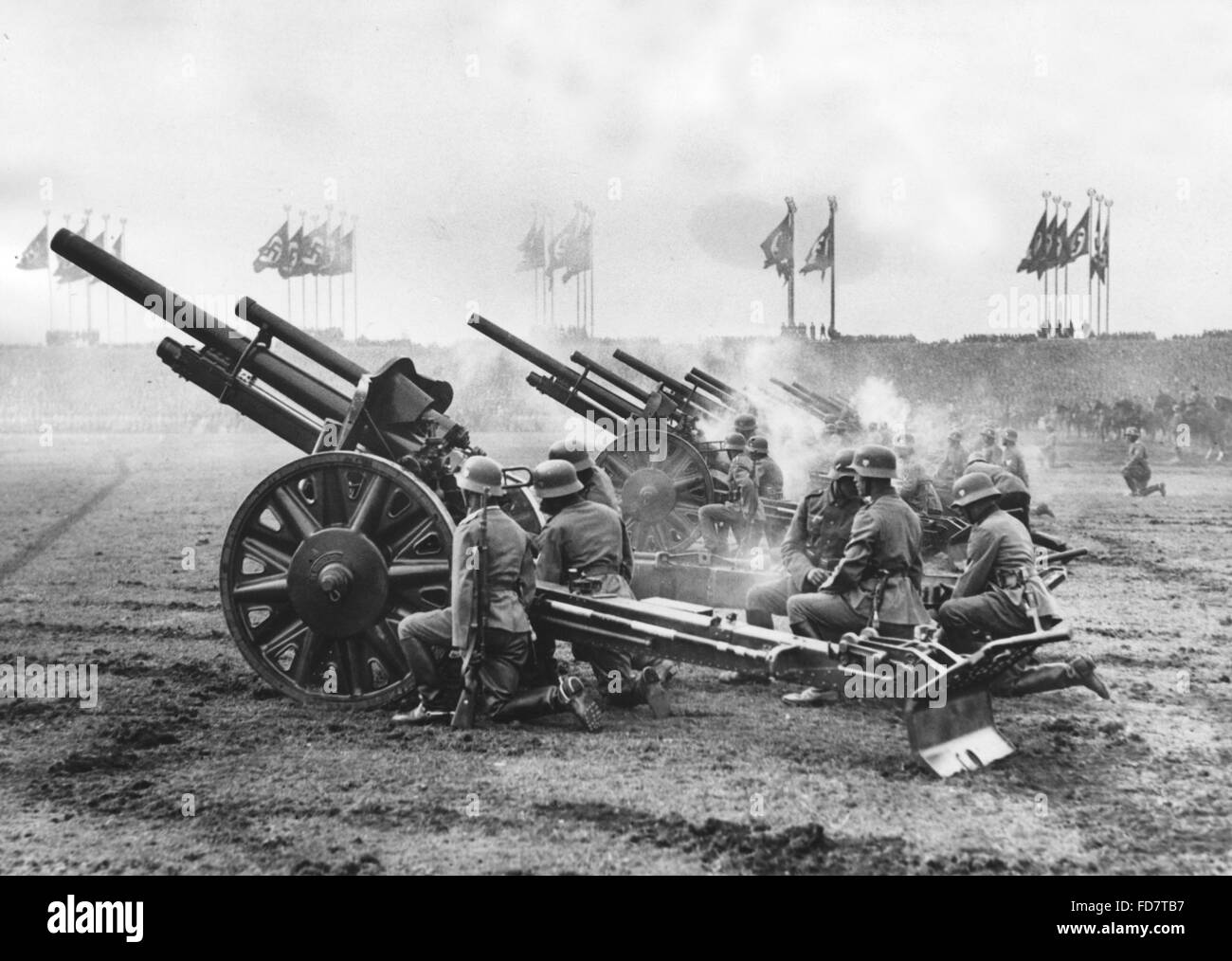 Demonstrations of the Wehrmacht at the Nuremberg Rally, 1937 Stock ...