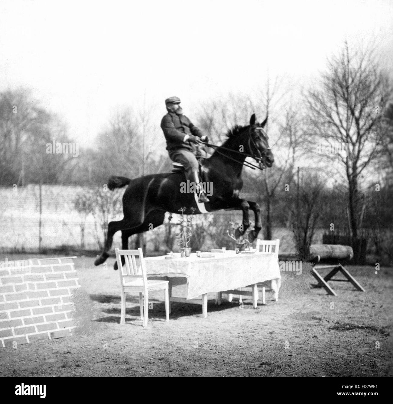 Jump over a table, 1907 Stock Photo - Alamy
