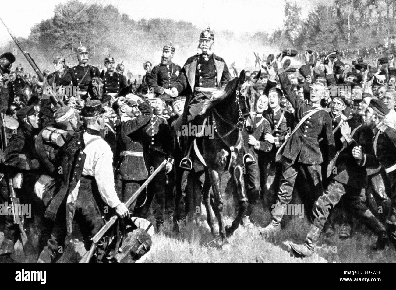 King William I after the Battle of Sedan, 1870 Stock Photo - Alamy