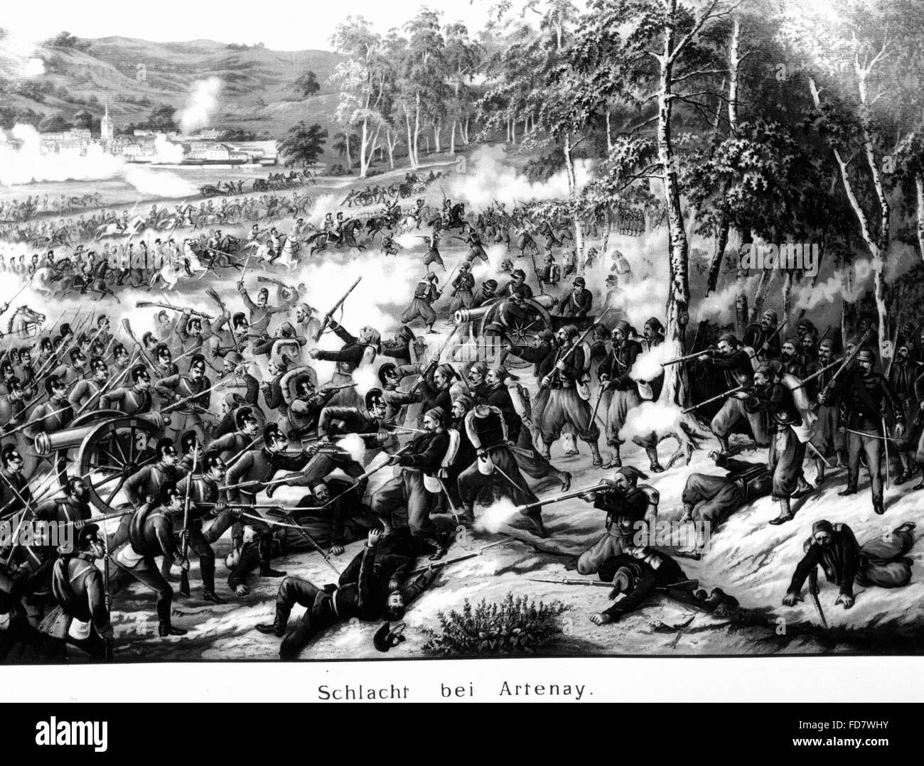 Battle of Artenay, 10.10.1870 Stock Photo - Alamy