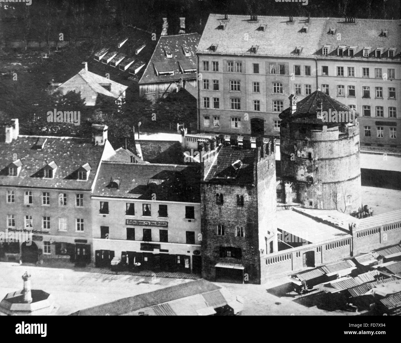Aerial view viktualienmarkt in hi-res stock photography and images - Alamy