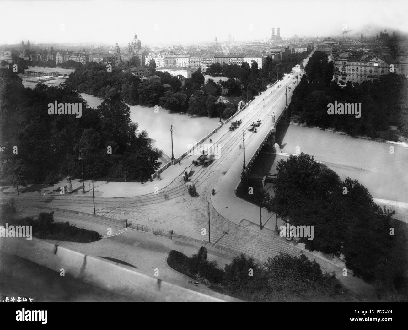 Maximilians Bridge in Munich Stock Photo - Alamy