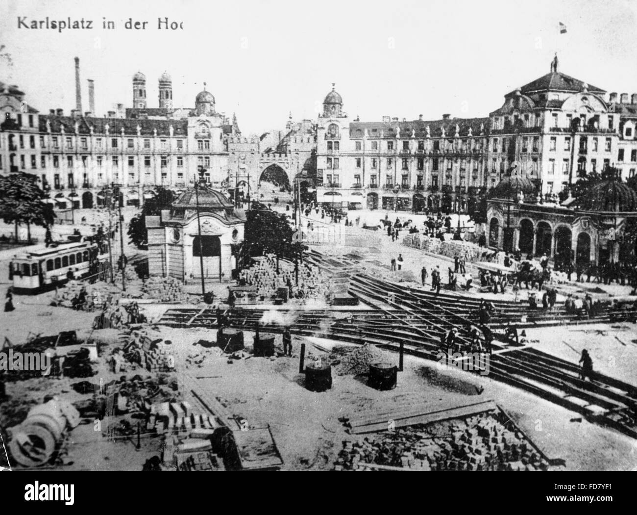 Development of the tram Karlsplatz / Stachus in Munich Stock Photo - Alamy
