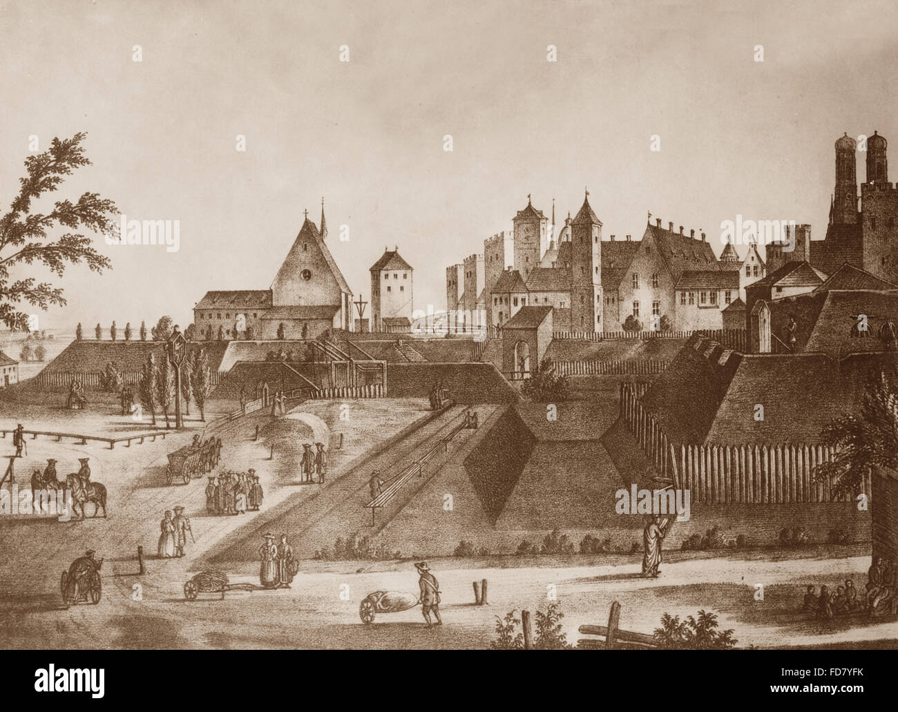 Karlsplatz / Stachus in Munich Stock Photo - Alamy