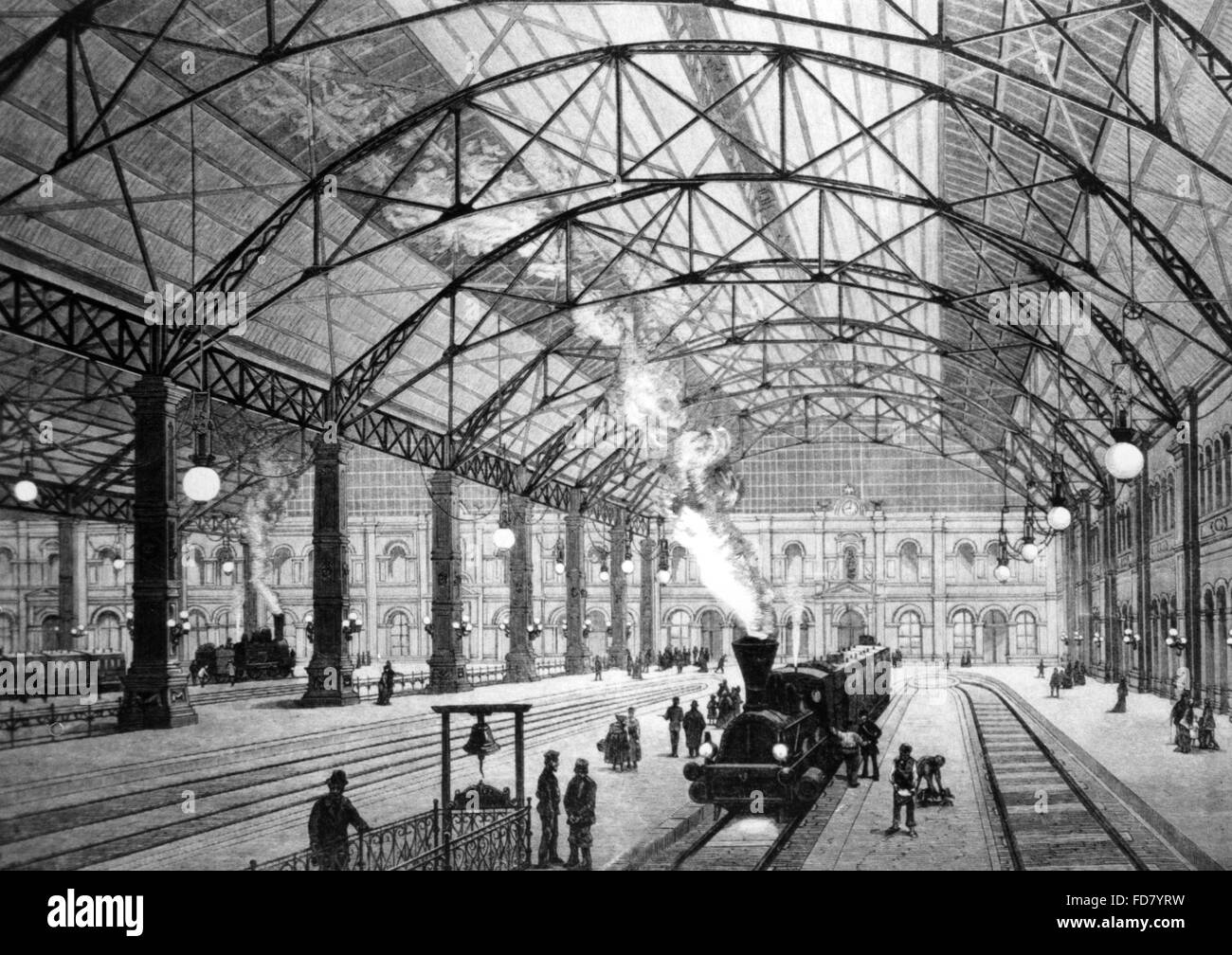 Interior view of the Central Station in Munich Stock Photo - Alamy