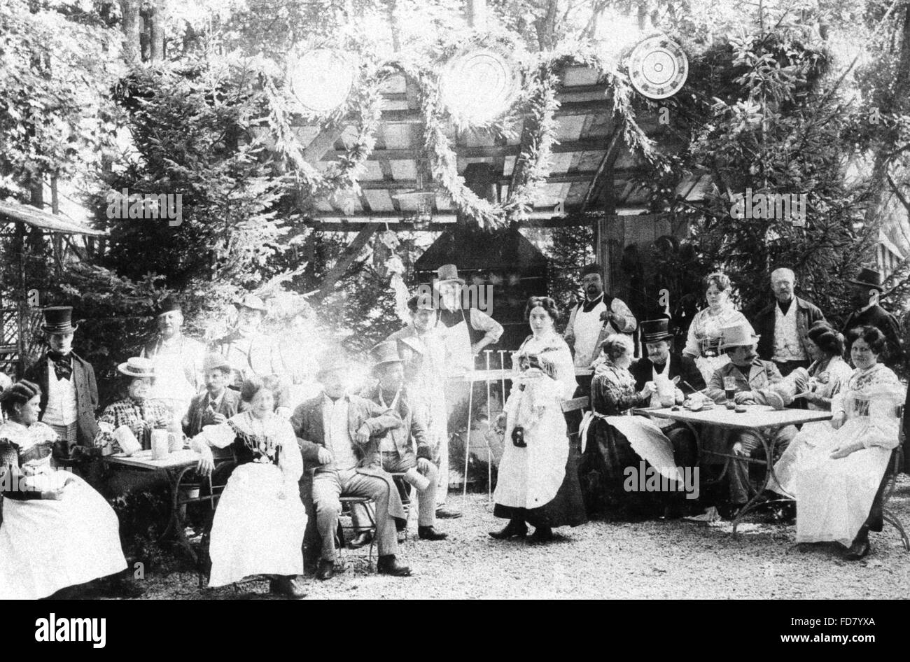 Chicken roastery in the Menterschwaige in Munich Stock Photo - Alamy