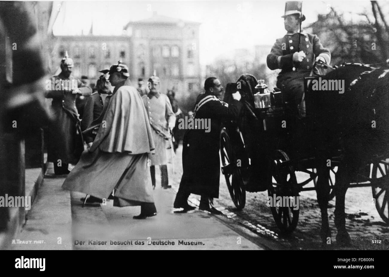 Visit of Emperor Wilhelm II at the Deutsches Museum in Munich, 1906 ...