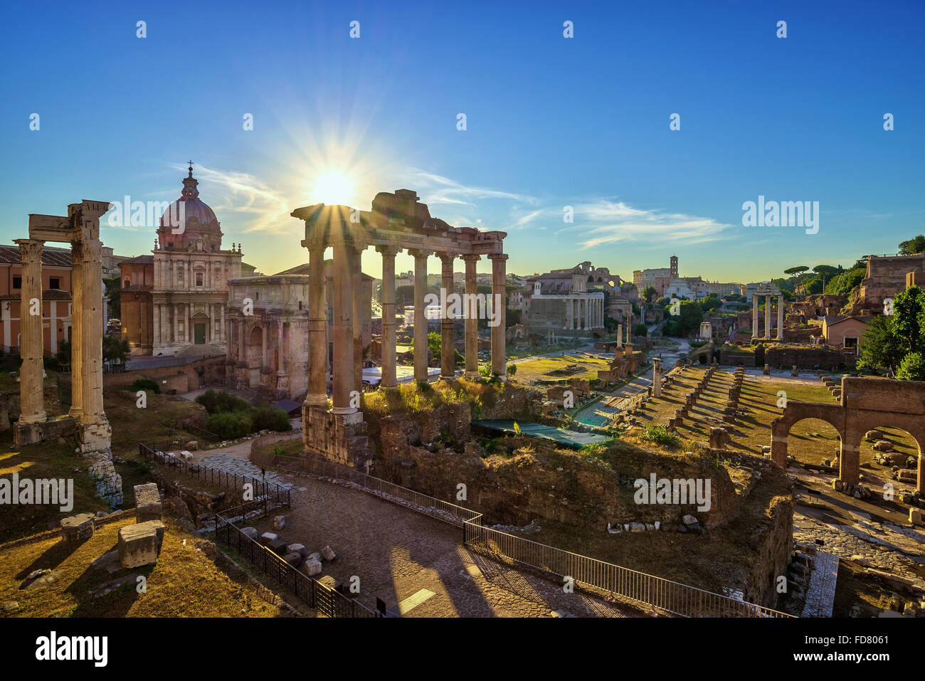 Aerial view roman forum hi-res stock photography and images - Alamy