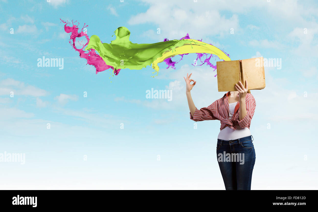 Student hiding face hi-res stock photography and images - Alamy