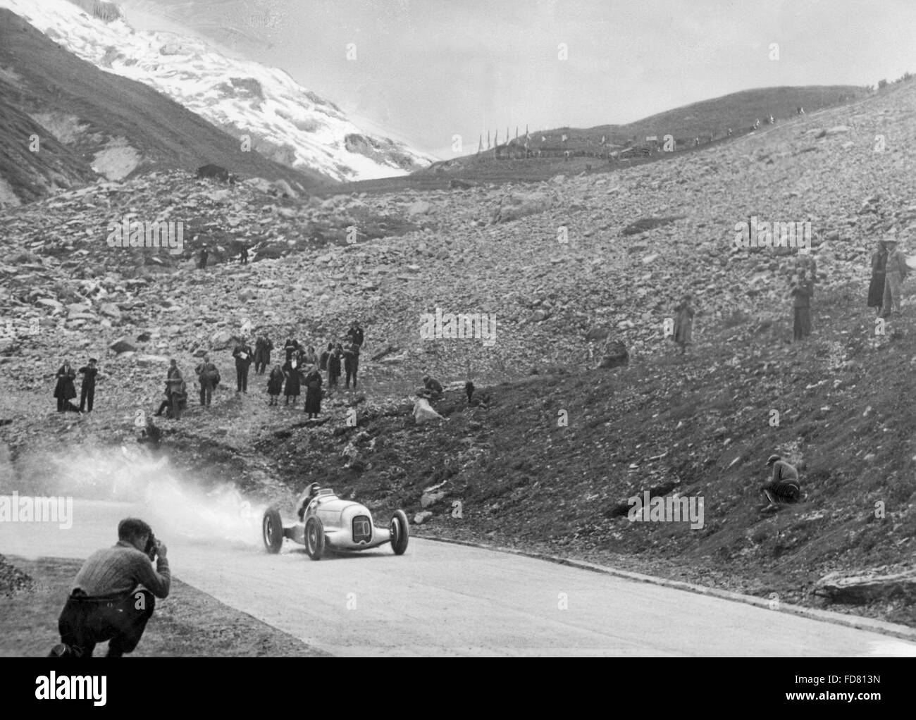 Rudolf Caracciola during a race, 1934 Stock Photo - Alamy