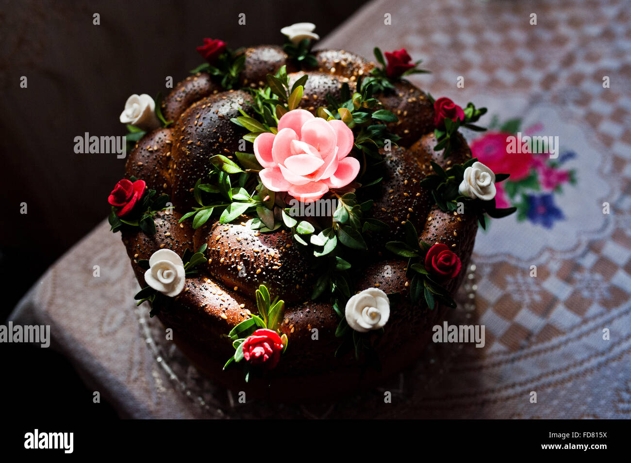 Wedding loaf in the sun shine Stock Photo - Alamy