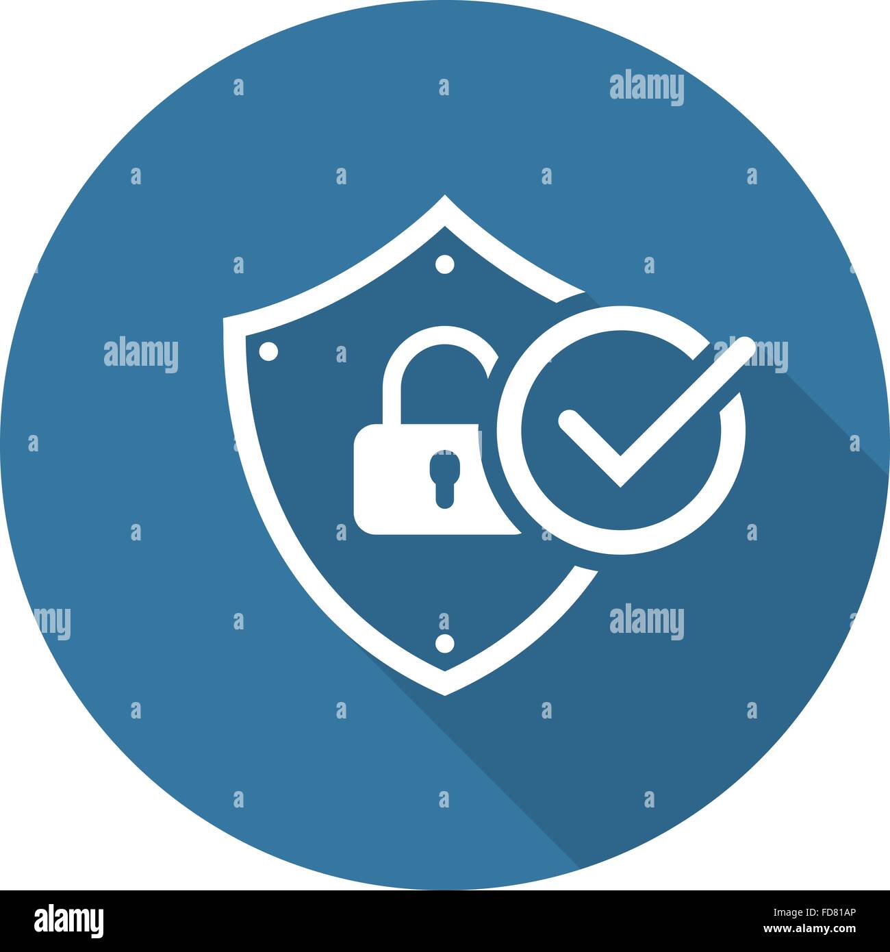 Security Status Icon. Flat Design Stock Vector Image & Art - Alamy