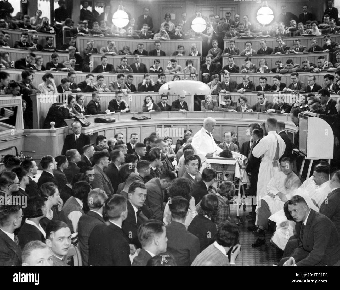 German surgeon August Bier during a lecture, 1931 Stock Photo - Alamy