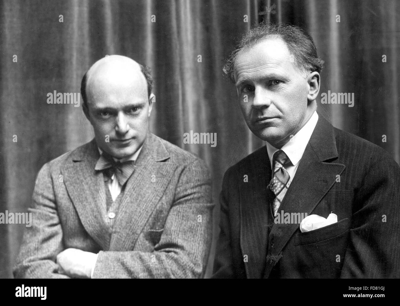 German pianist Wilhelm Backhaus and Austrian conductor Erich Kleiber ...