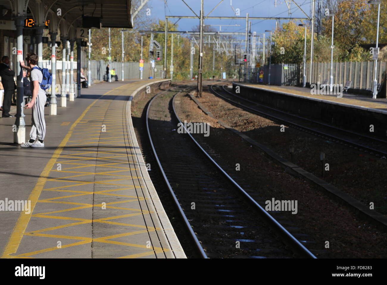abellio greater anglia train at Chelmsford Station platform electric ...