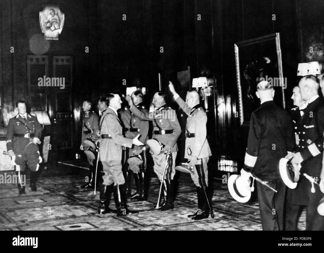 Honouring of the generals of the Poland campaign, 1939 Stock Photo - Alamy