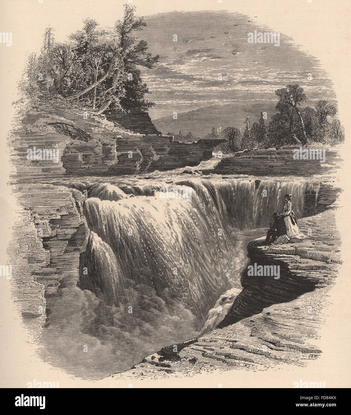 Lower genesee falls hi-res stock photography and images - Alamy
