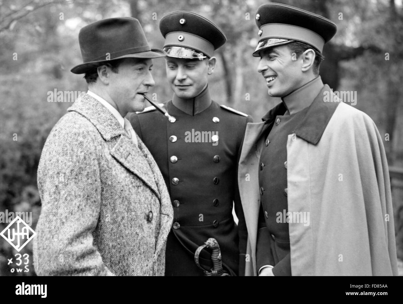 Dieter Borsche, Willy Fritsch and Karl Martell, 1939 Stock Photo - Alamy